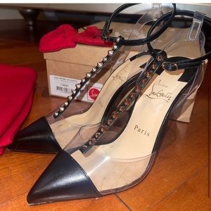 Christian Louboutin | Shoes | Christian Louboutin Nosy Spikes Red ...